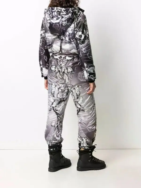 Philipp Plein Baroque Ski Jumpsuit - Grey