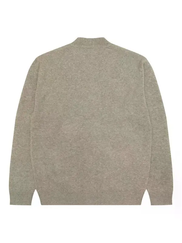 AAPE BY *A BATHING APE Cardigan With Ape Head Logo - Neutrals