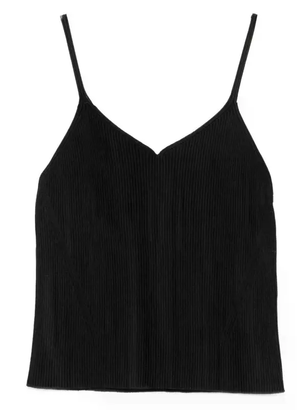 CFCL Ribbed V-neck Spaghetti Strap Top