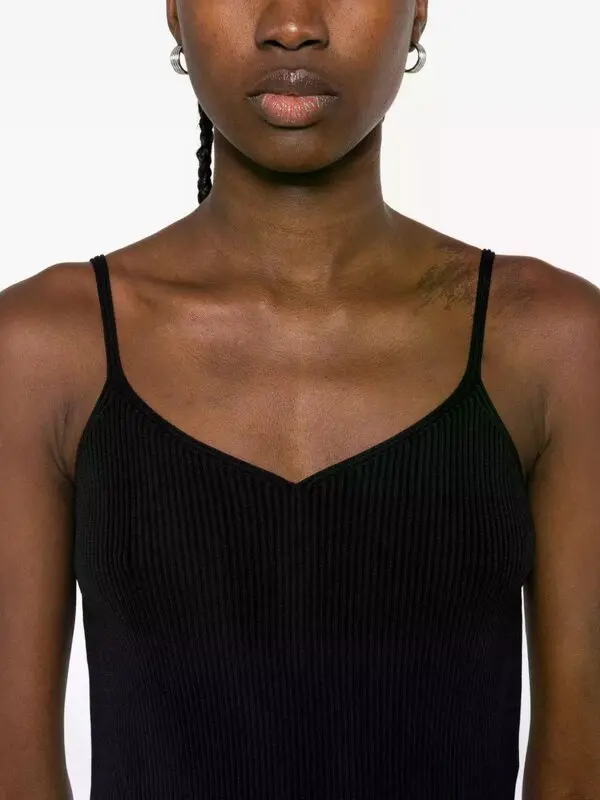 CFCL Ribbed V-neck Spaghetti Strap Top