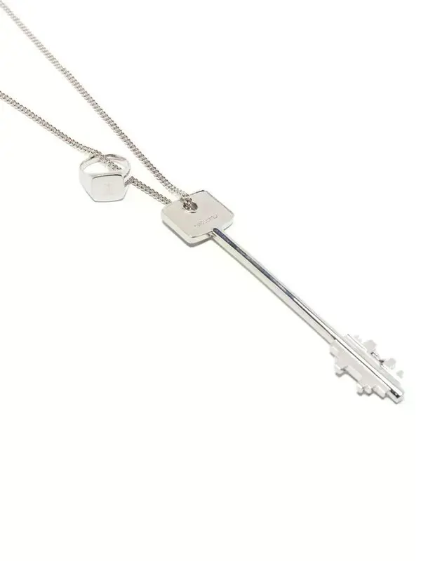 Rabanne Tone Key Pendant Necklace