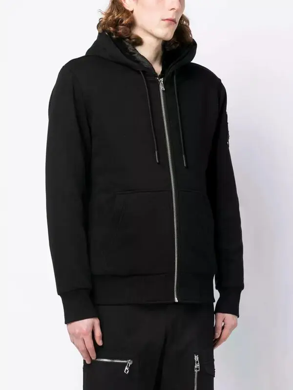 Moose Knuckles Logo-plaque Zip-up Hoodie
