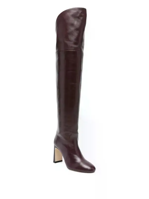 STUART WEITZMAN 90mm Block-heel Over-the-knee Boots - Red