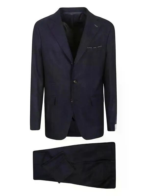 Eleventy Single-breasted Textured Suit