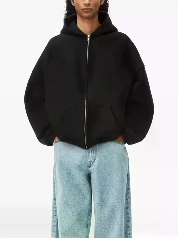 Alexander Wang Puff Logo Zip-up Hoodie