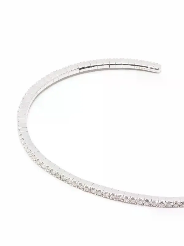 WE BY WHITEBIRD 18kt White Gold Paulette Diamond Bangle