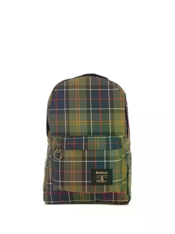 Barbour Tartan Pattern Backpack - Green