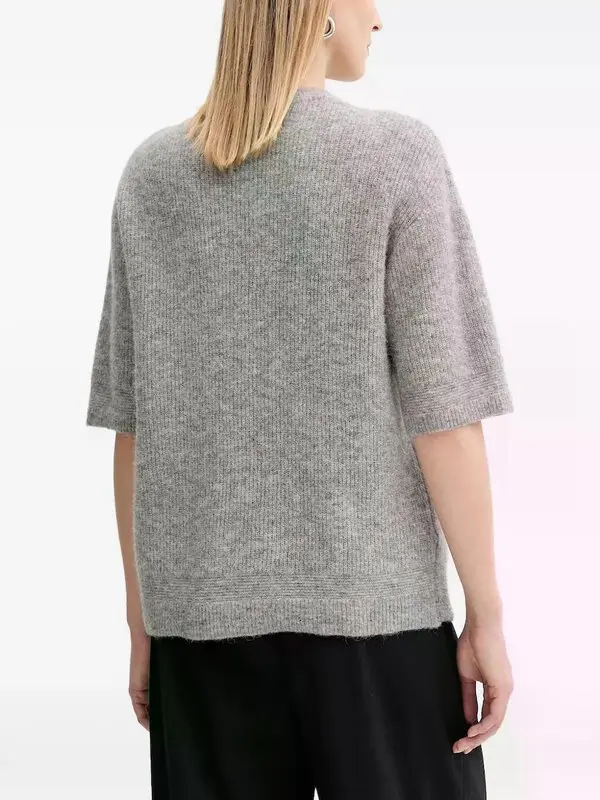 SAMSOE SAMSOE Ribbed Button Cardigan