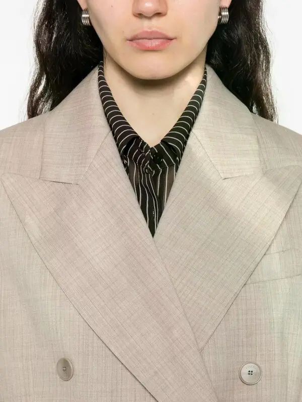 JOSEPH Checked Double-breasted Blazer