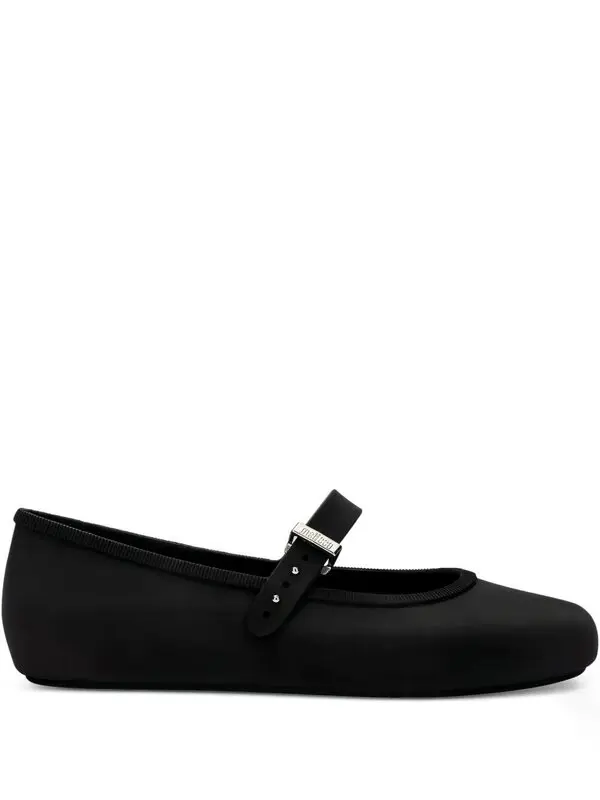 Melissa Soft Buckle-strap Ballerinas - Black