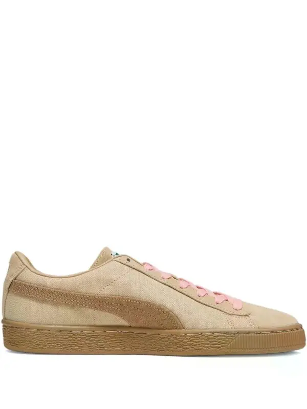 PUMA Suede Low Top Sneakers With Gum Sole - Brown