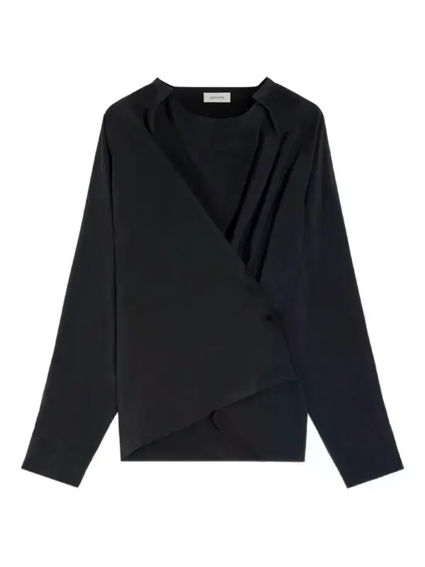 LEMAIRE Lemiare Pleated Raglan-sleeve Shirt - Black