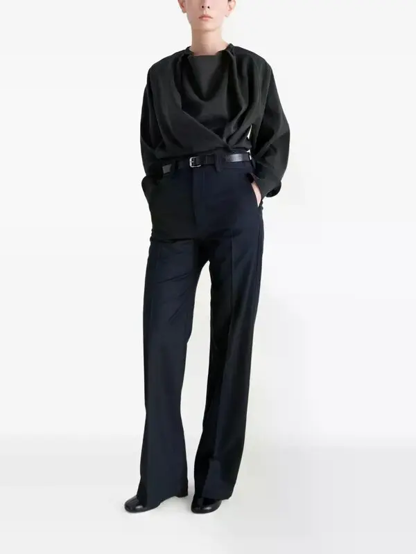 LEMAIRE Lemiare Pleated Raglan-sleeve Shirt - Black