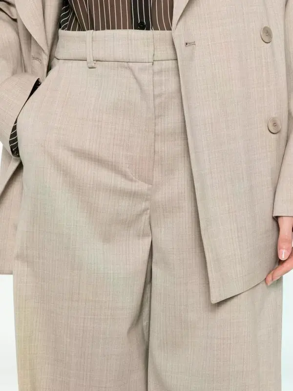 JOSEPH Pinstripe Wool Trousers