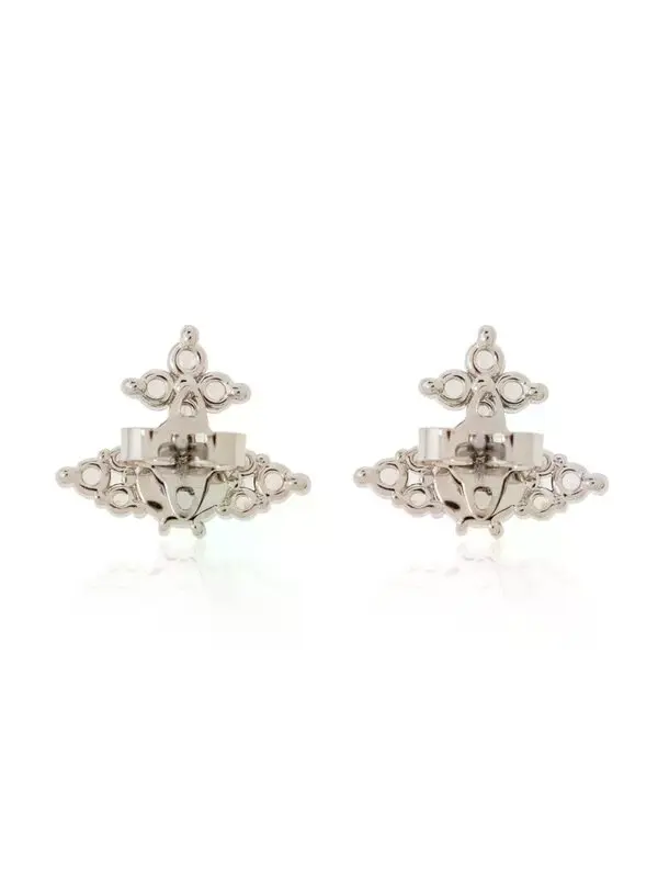VIVIENNE WESTWOOD Feodora Earrings With Faux Pearl And Crystal Embellishment