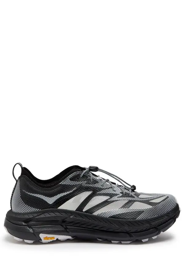 HOKA® Mafate Speed 4 Lite Panelled Sneakers - Black