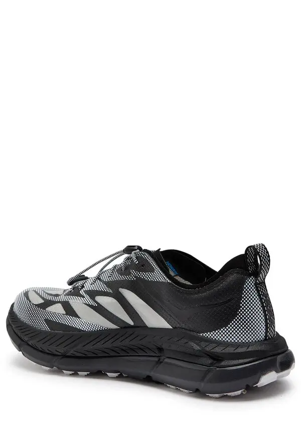 HOKA® Mafate Speed 4 Lite Panelled Sneakers - Black
