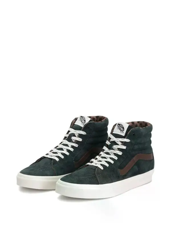 VANS Sk8-hi Plaid Scarab High Top Lace-up Suede Sneakers
