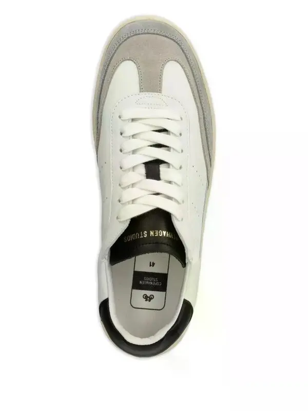 SUMMERY COPENHAGEN Leather Panelled Lace-up Sneakers