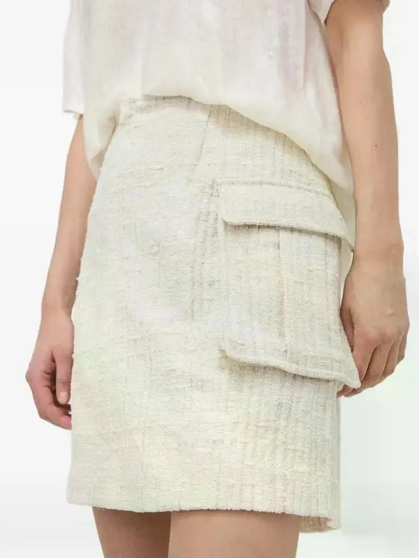 CUSTOMMADE Tweed Skirt With Flap Cargo Pocket