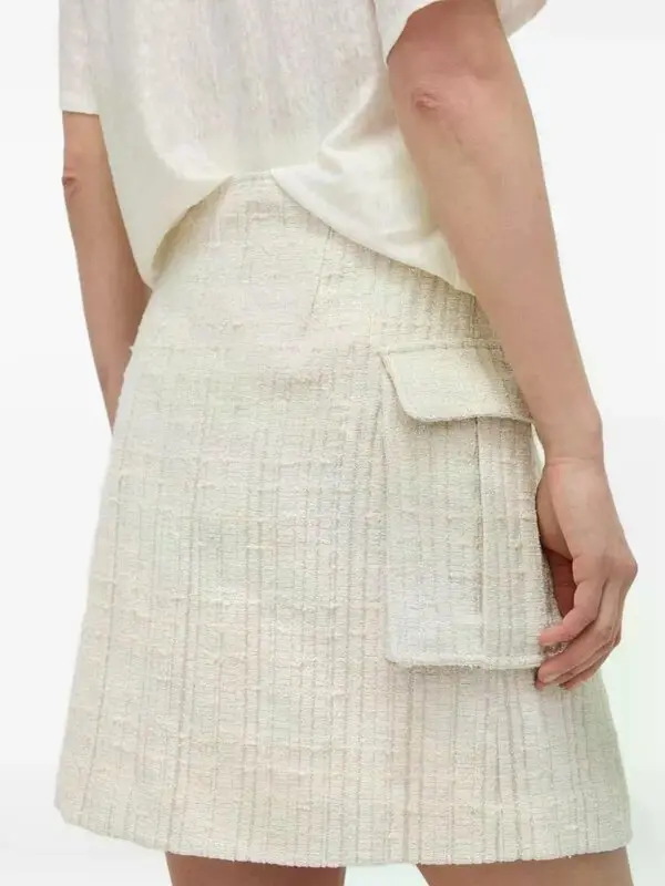 CUSTOMMADE Tweed Skirt With Flap Cargo Pocket