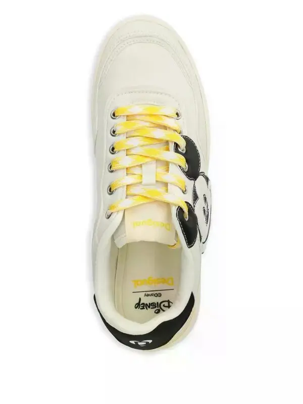 Desigual Mickey Mouse Embroidered Sneakers