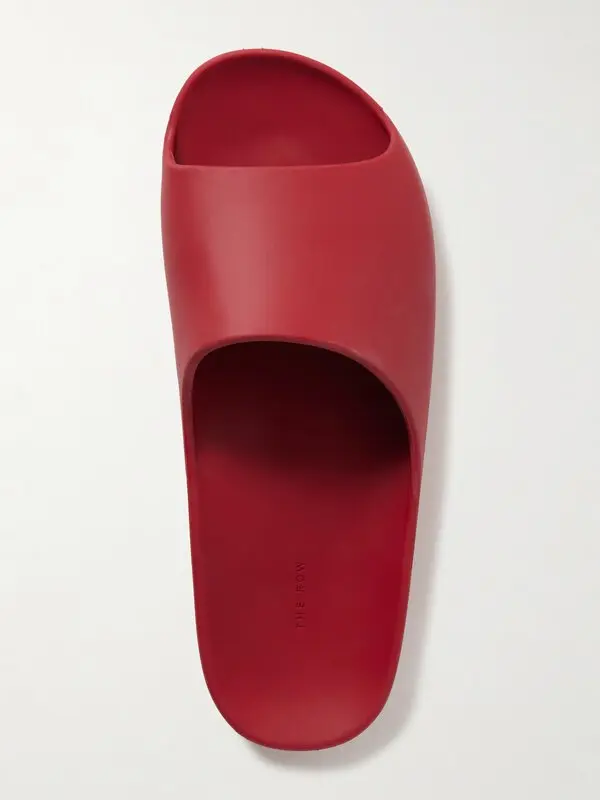 THE ROW Ama Rubber Slides - Red