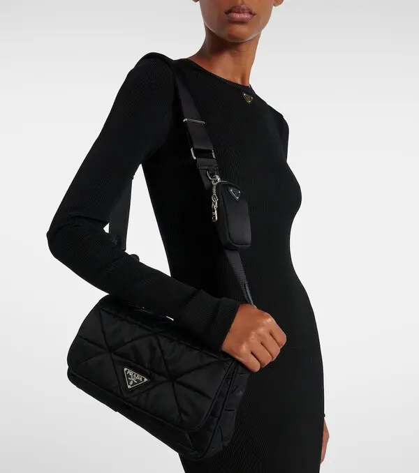 Prada Quilted Re-nylon Shoulder Bag