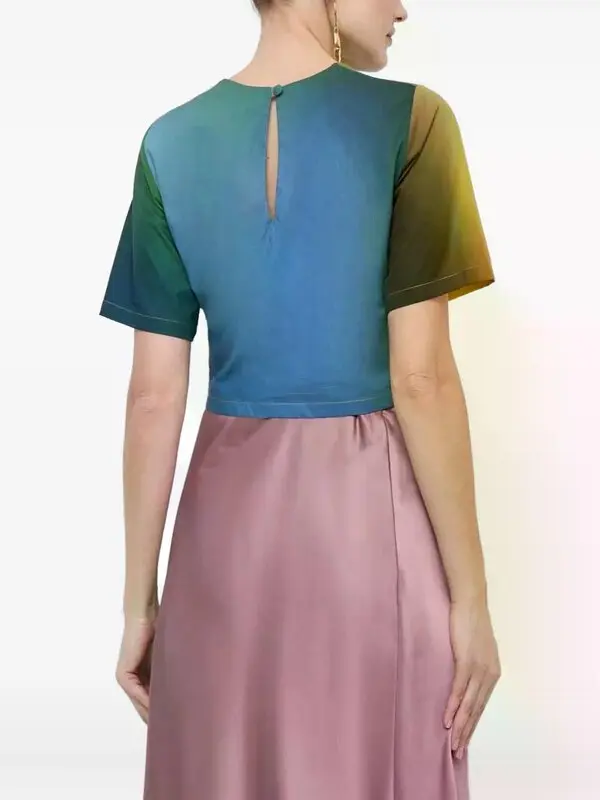 SILVIAN HEACH Tie-front Cropped Top