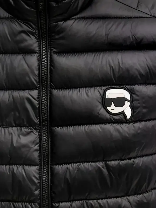 Karl Lagerfeld Quilted Logo-patch Gilet