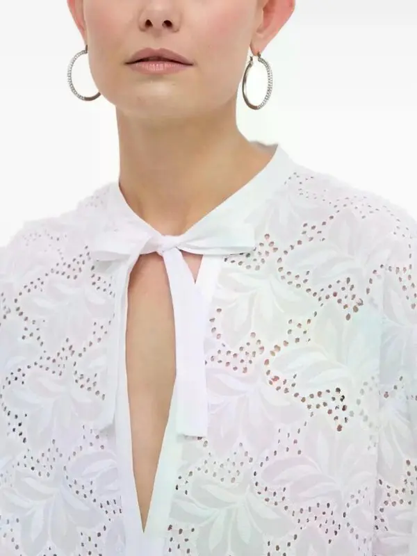 SILVIAN HEACH Long Sleeve Cut-out Detail Blouse
