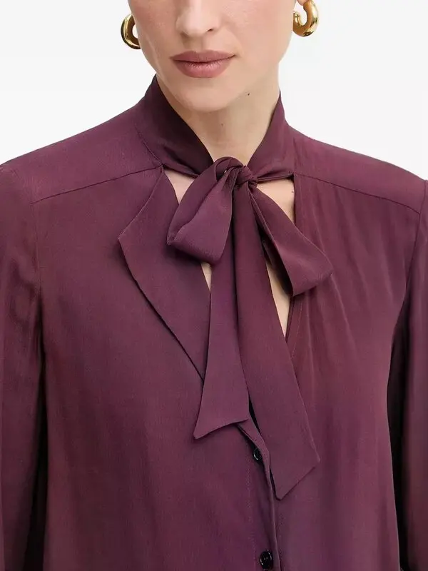 Patrizia Pepe Bow Neck Blouse