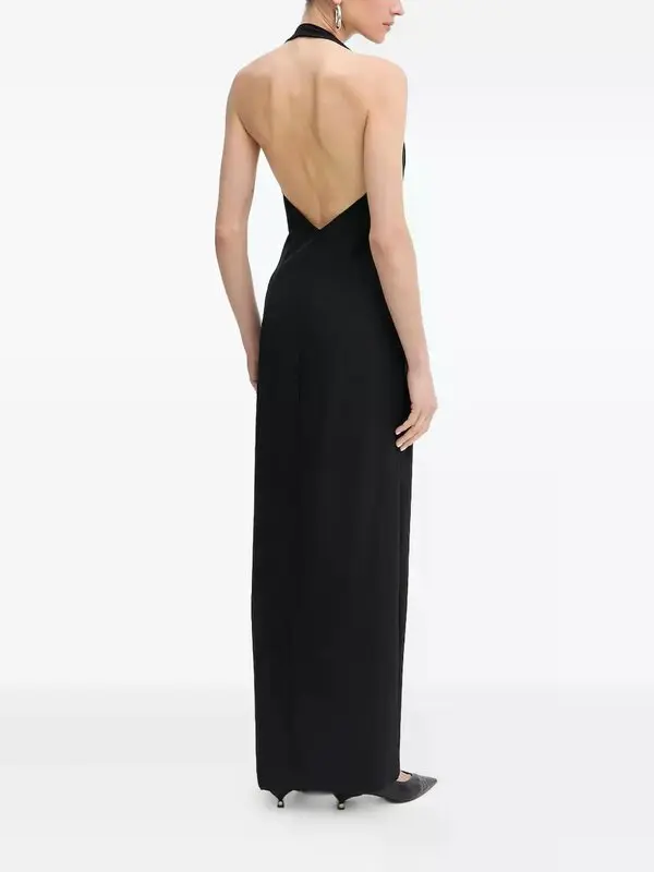 Patrizia Pepe Halter Neck Insect-detail Maxi Dress