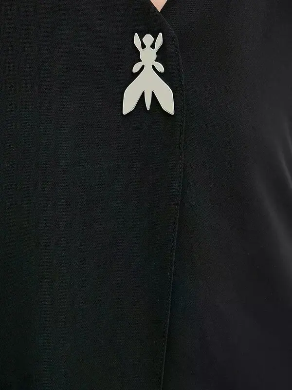Patrizia Pepe Halter Neck Insect-detail Maxi Dress