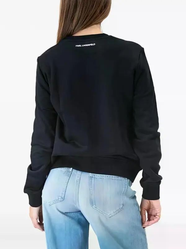 Karl Lagerfeld Cotton Sweatshirt With Logo Print