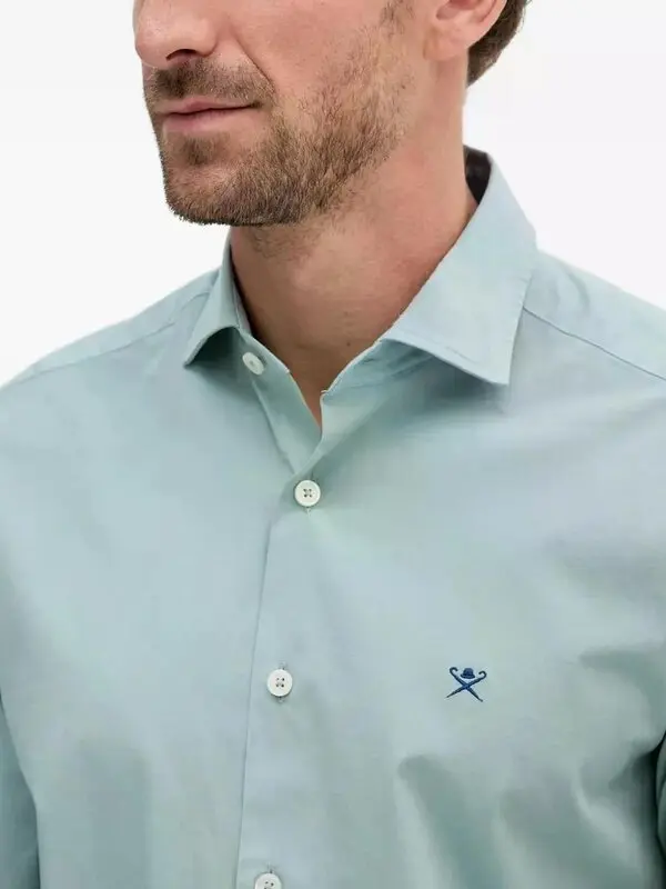 HACKETT Embroidered-logo Long-sleeve Shirt