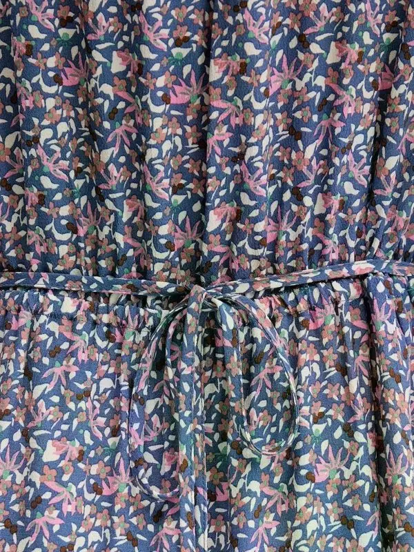 Marc O'polo Floral Print Button-front Midi Dress