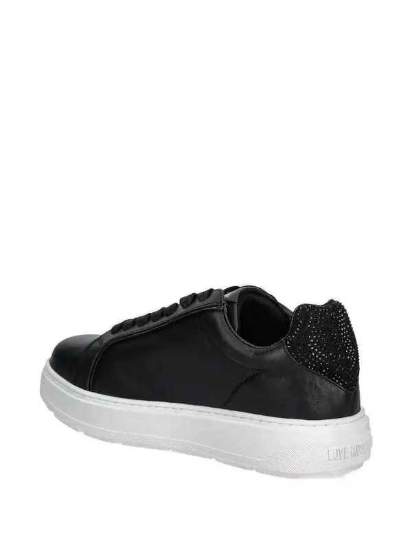 Moschino Embellished Lace-up Sneakers