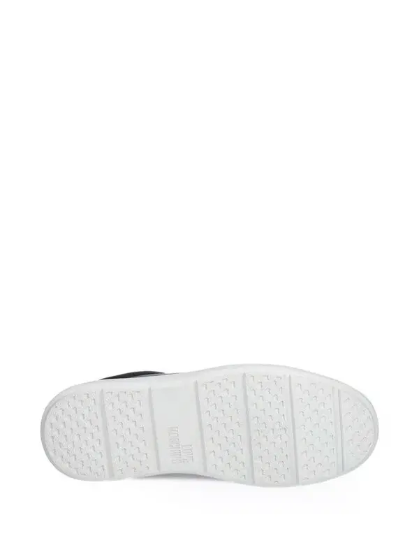 Moschino Embellished Lace-up Sneakers