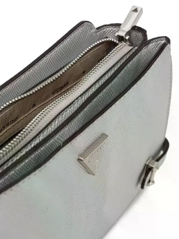 Guess Metallic Finish Satchel Bag