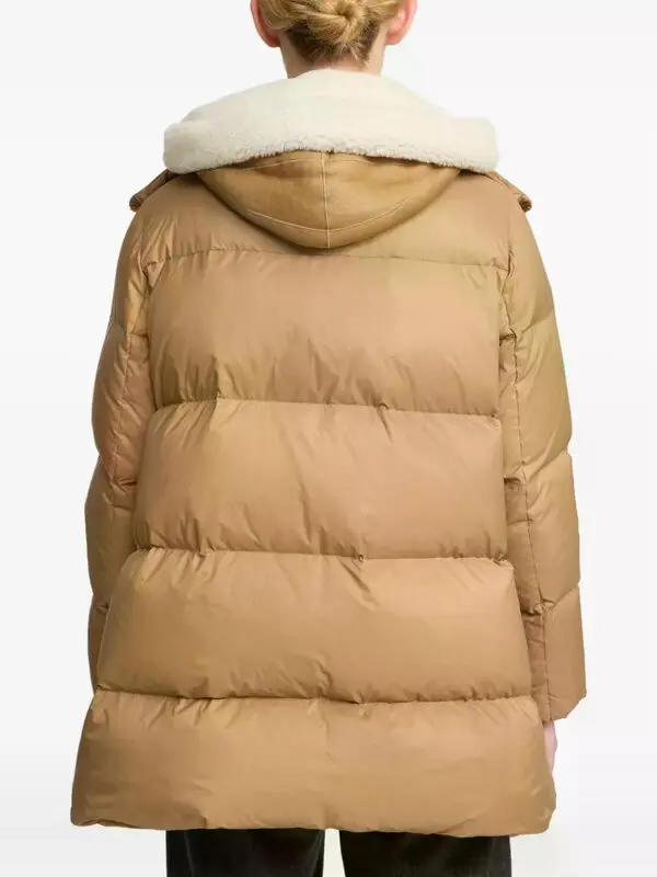 YVES SALOMON Down Padded Jacket With Faux Fur Detailing