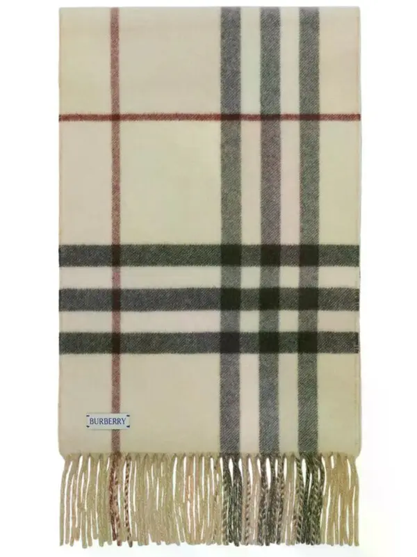 Burberry Reversible Check Cashmere Scarf - Neutrals