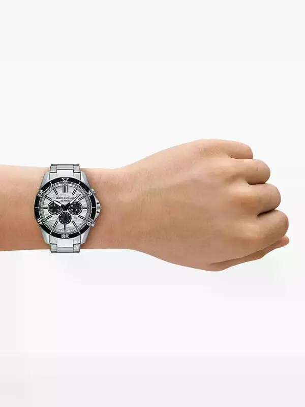Armani Exchange Chronograph Stainless Steel Watch - Silver