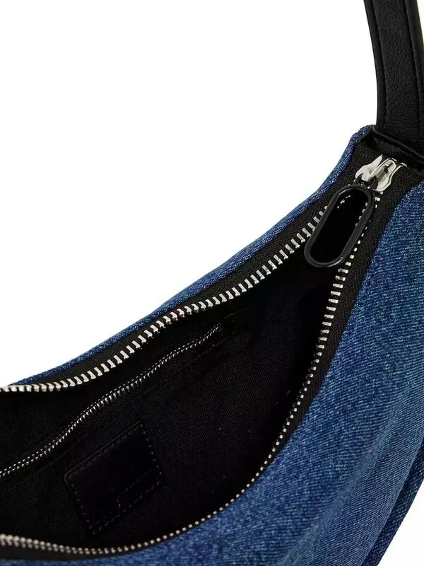 Karl Lagerfeld Denim Half-moon Messenger Bag