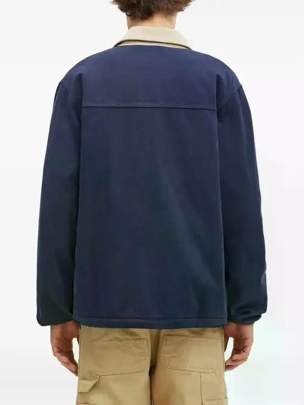 STAN RAY Contrast-collar Shirt Jacket - Blue