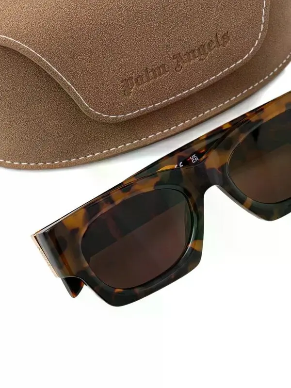 Palm Angels Tortoiseshell Square Frame Sunglasses