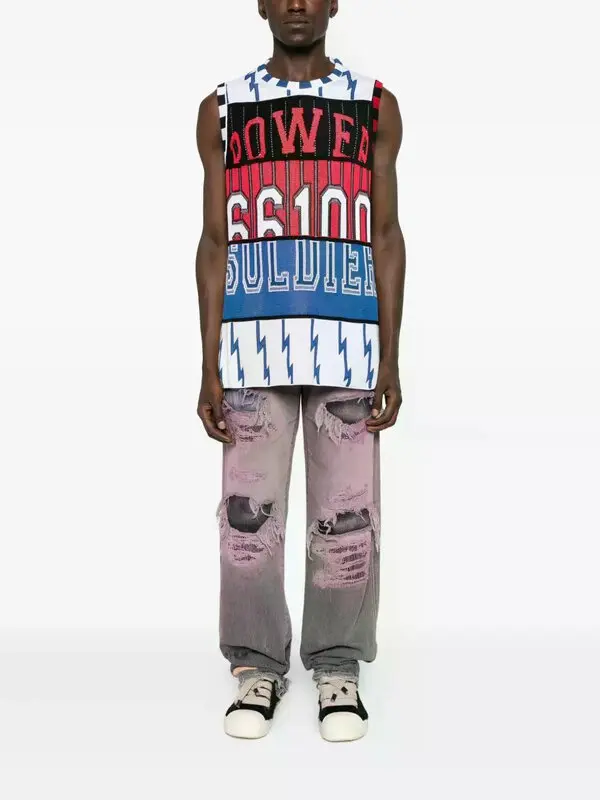 PDF Distressed Frayed Jeans