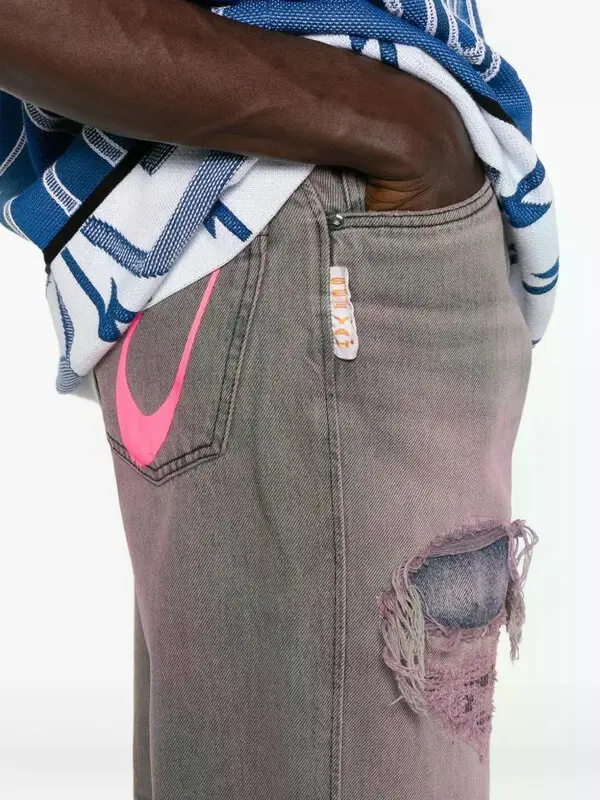 PDF Distressed Frayed Jeans