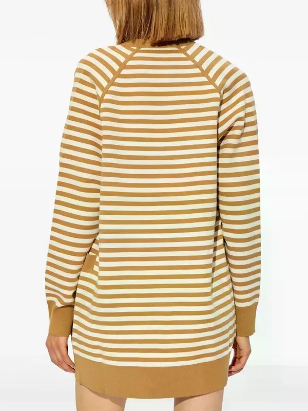 Max Mara Striped V-neck Cardigan