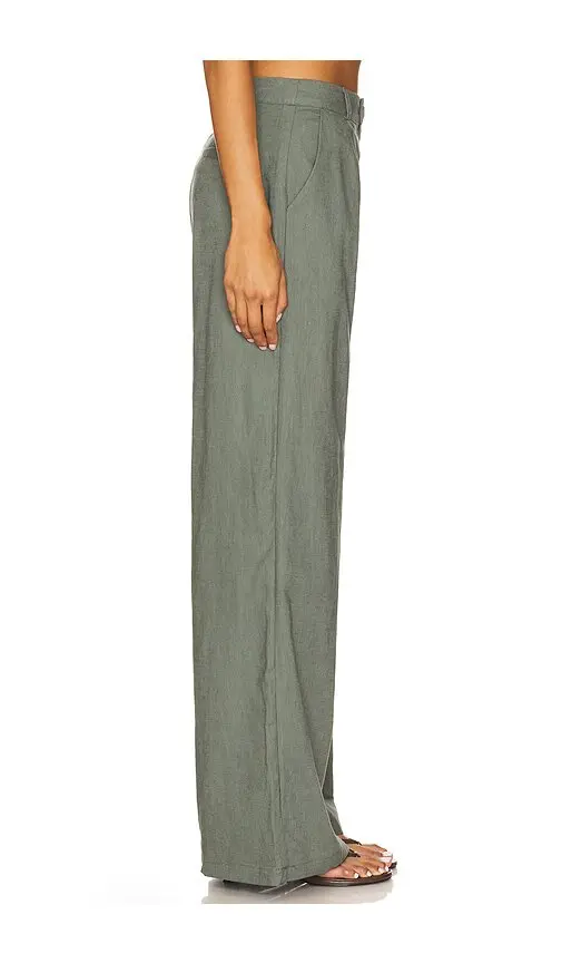 SNDYS. X Revolve Hale Linen Pant - Olive
